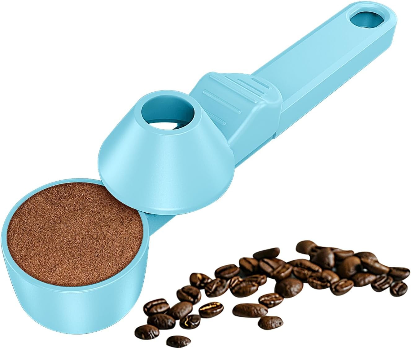 Coffee Scoop with Built-in Funnel, 2 Tbsp Measuring Spoon for Ground ...