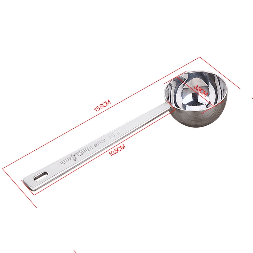 Coffee Scoops, Tablespoon Scoop, 1 PC 15 ML Stainless Steel Coffee ...