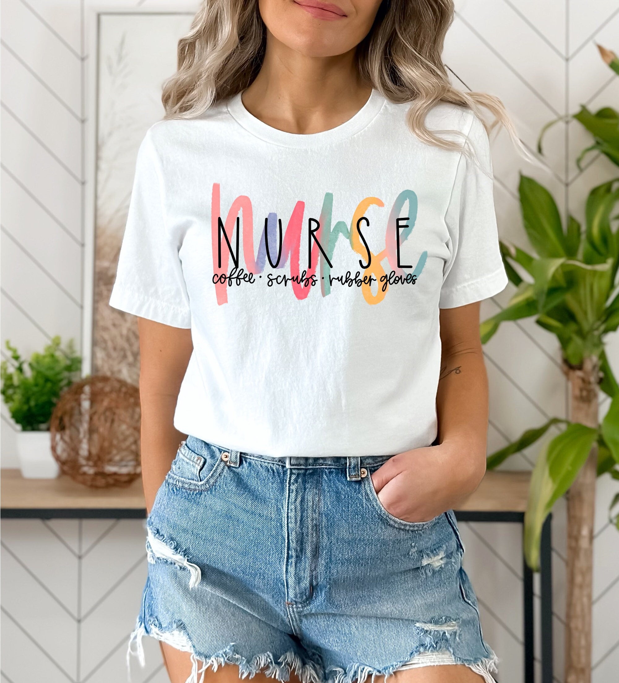 Coffee Scrubs and Rubber Gloves Nurse Life Shirt, Nurse Life, Nurse ...