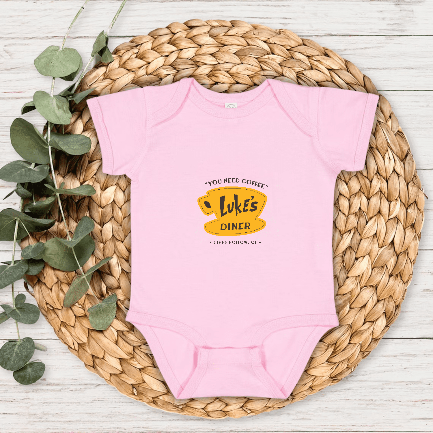 Coffee Shop Baby Bodysuit, Cute Diner Style Infant Outfit, Newborn Gift ...