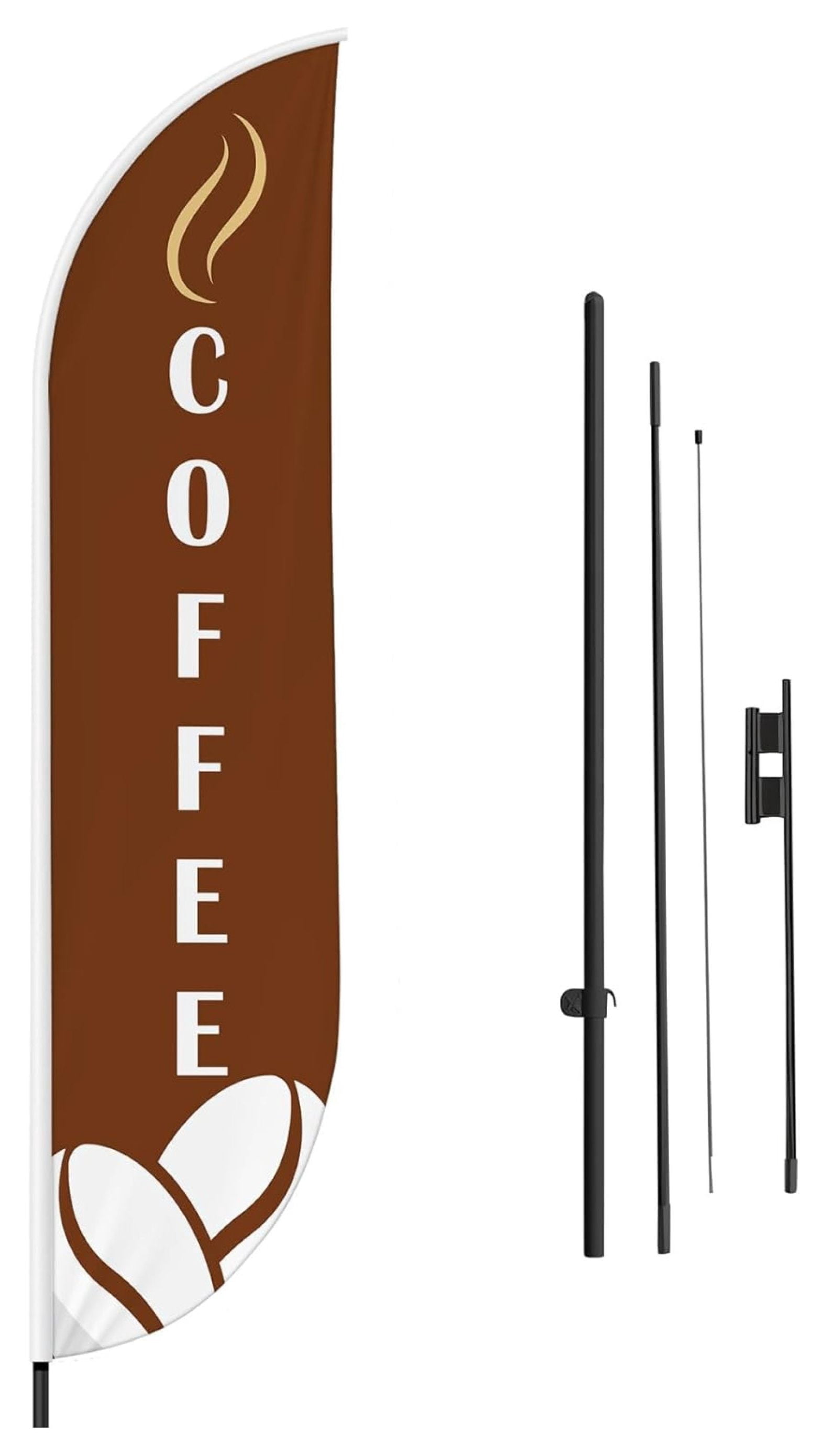 Coffee Shop Flag(11.5feetX2.5feet) by | Outdoor Business Advertising ...
