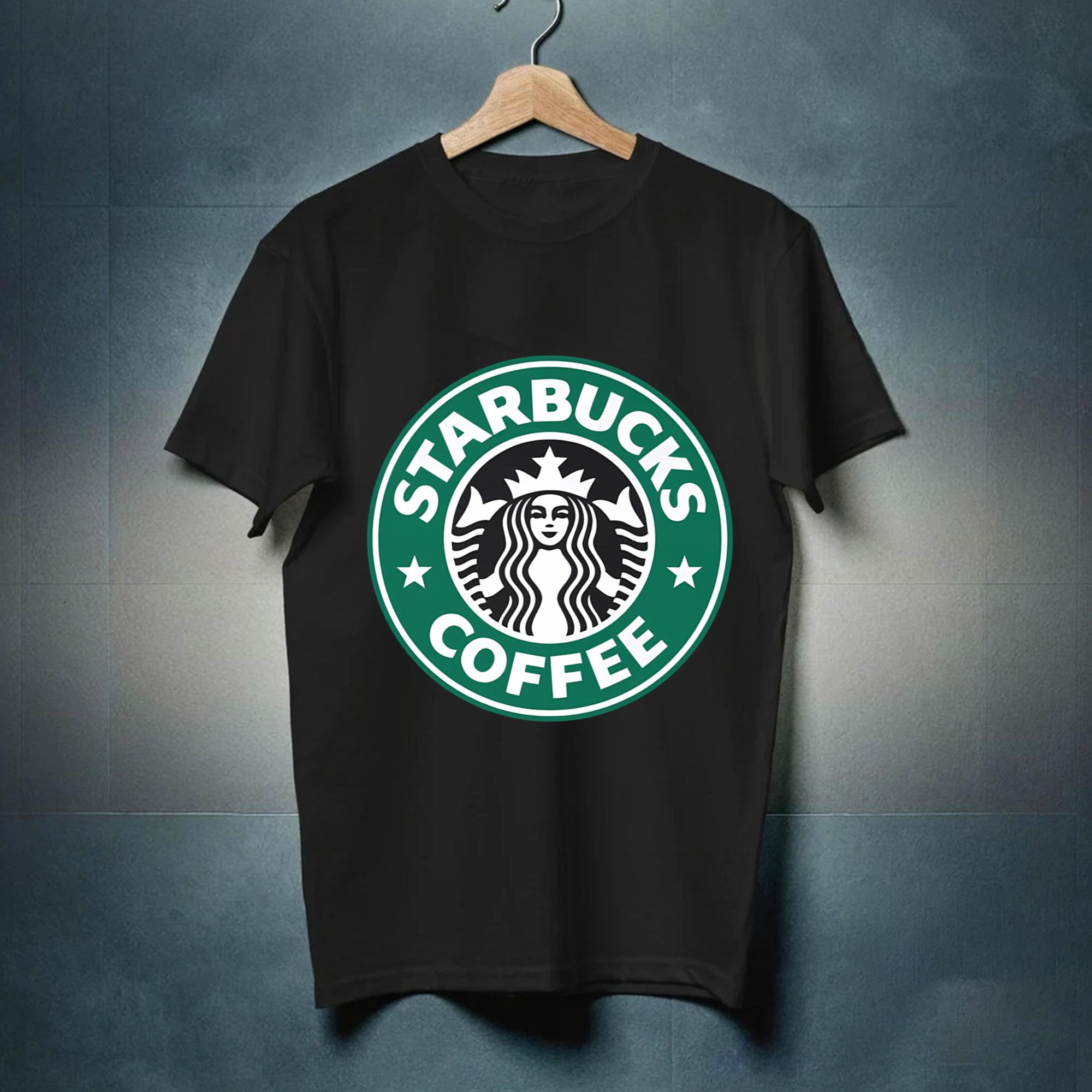 Coffee Shop Inspired Shirt, Iconic Drink Logo Shirt, Caffeine Lover ...
