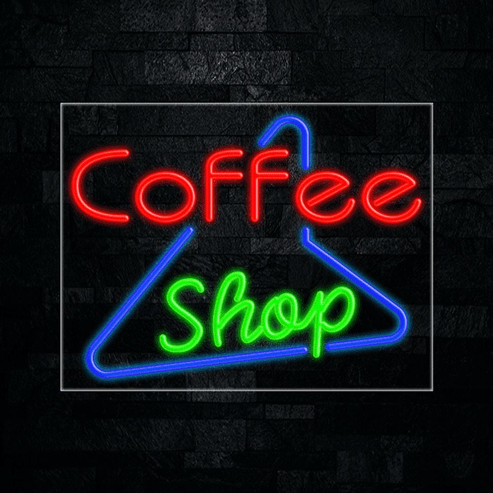 Coffee Shop LED Neon Sign 28"L x 22"H #31679 - Walmart.com