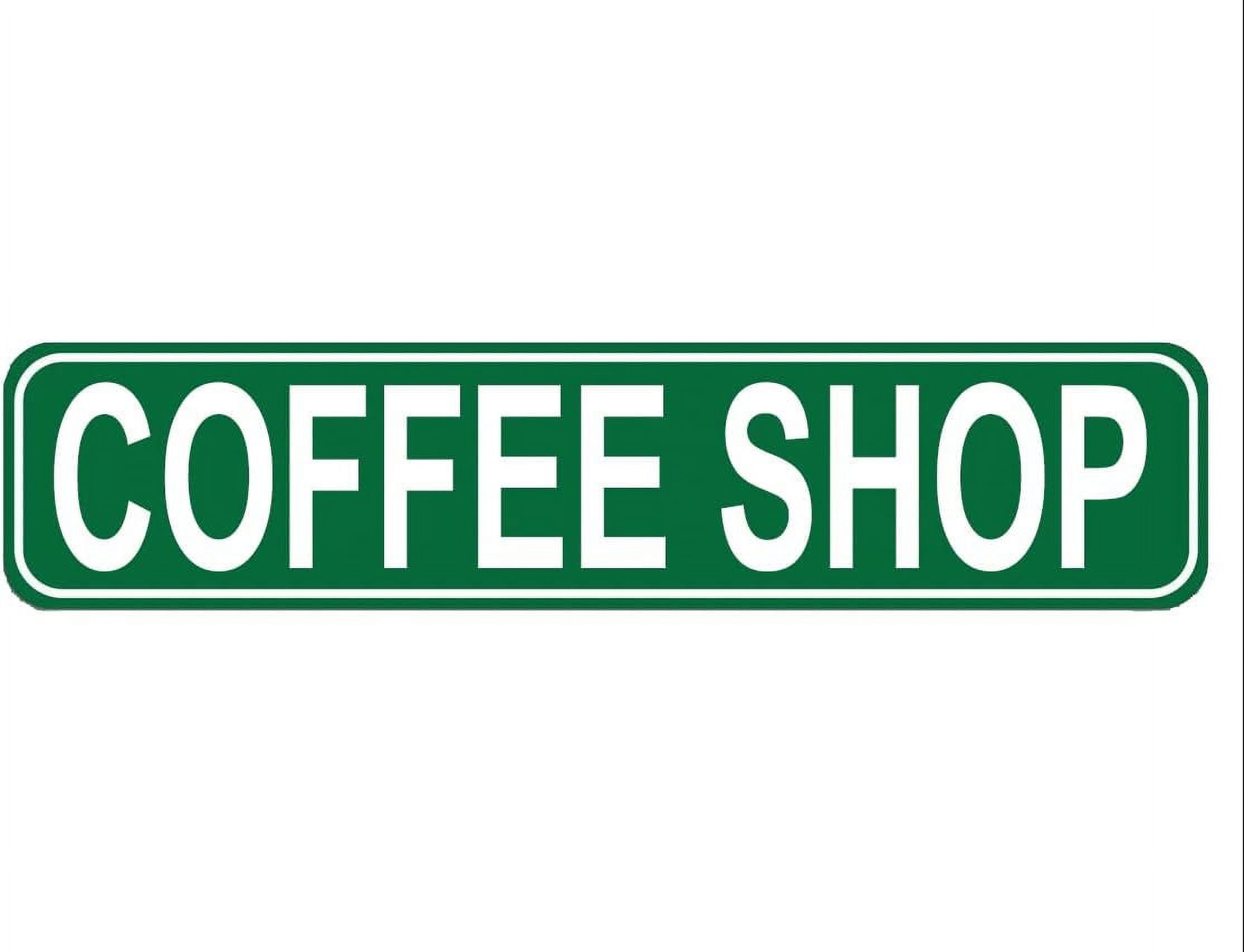 Coffee Shop Street Sign, Quality Metal Sign, Coffee Shop Sign Novelty ...