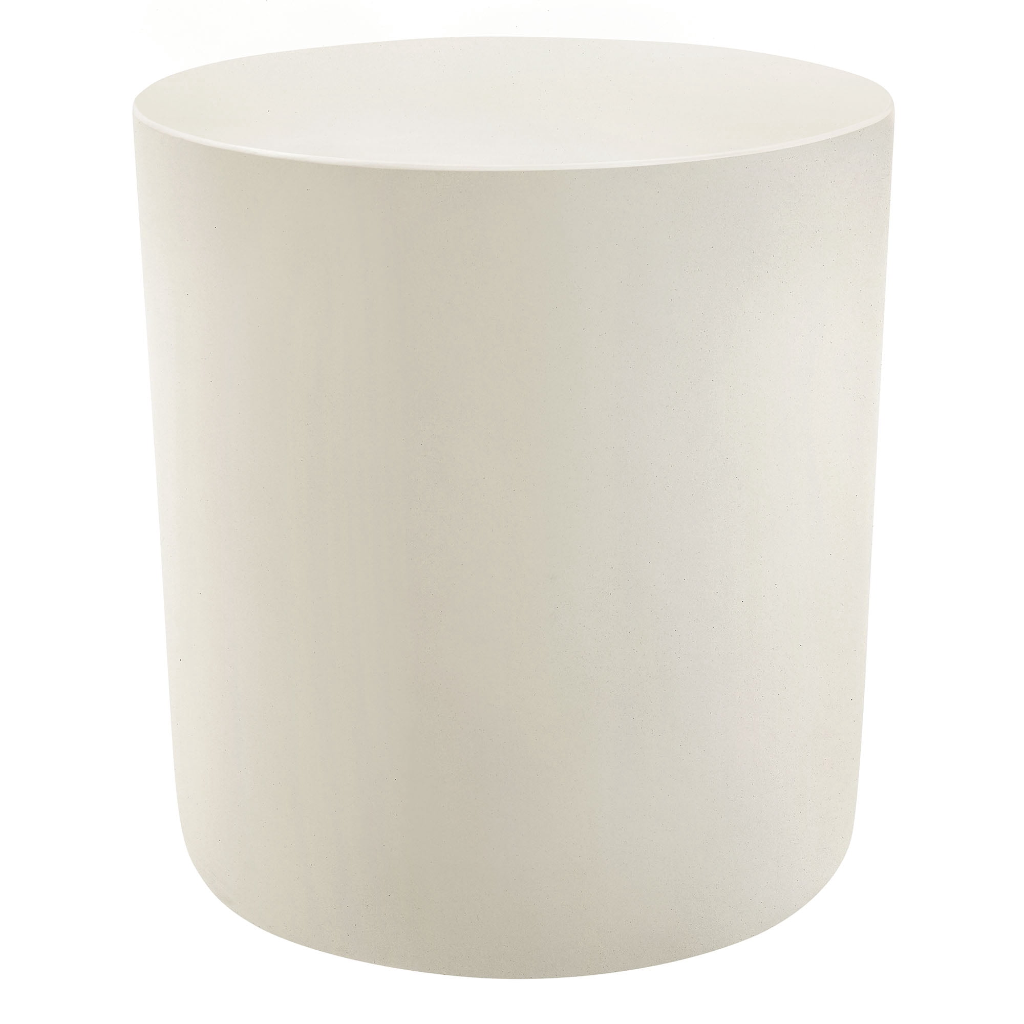 Coffee Side Table Stool, White, Faux Stone Concrete, Outdoor Patio ...