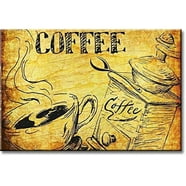 Coffee Café I Gallery-Wrapped Canvas Wall Art, 16x16 - Walmart.com