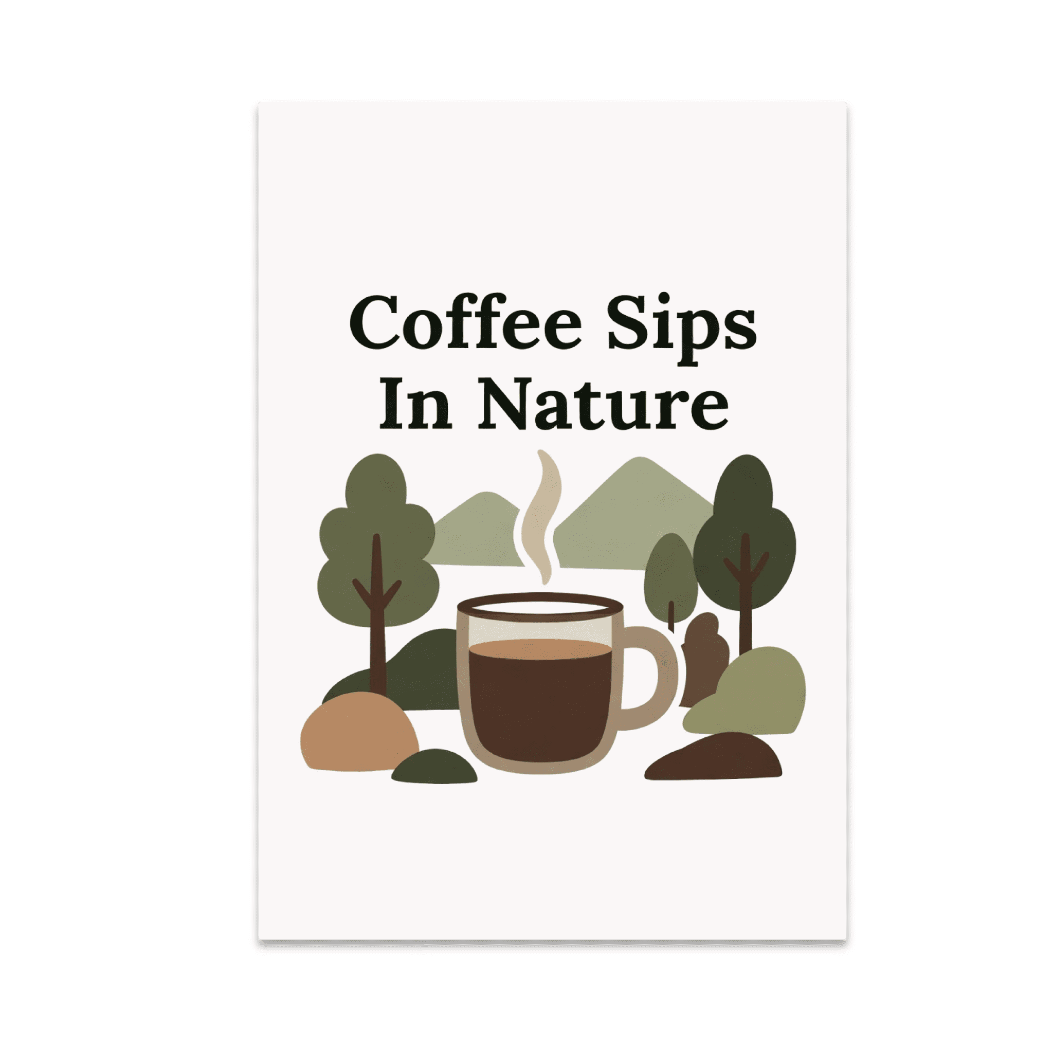 Coffee Sips In Nature - Coffee Lover - 13x19 Poster Print - Walmart.com