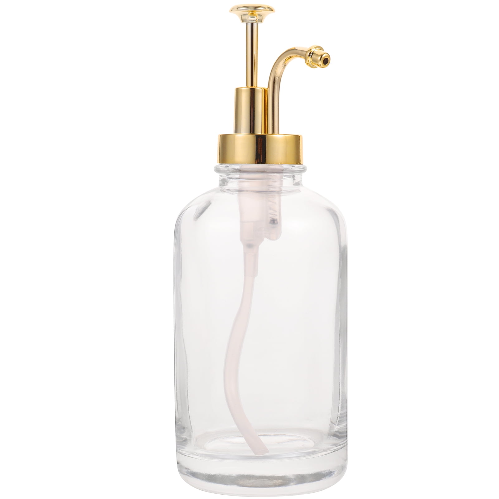 TABLZONE Glass Syrup Bottle with Pump Dispenser, Cylindrical Soap or ...