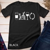 Coffee Spin Wine Repeat Funny Spinning Class Workout Gym Unisex T-Shirt ...