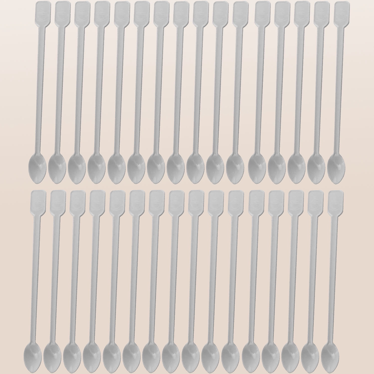 Coffee Spoon 500 PCS Disposable Tiny Coffee Tea Spoon White Plastic ...