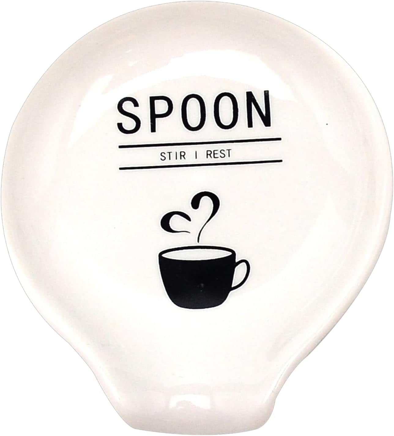 Coffee Spoon Holder Stir I Rest Mini Ceramic Spoons Rests Creamy White ...