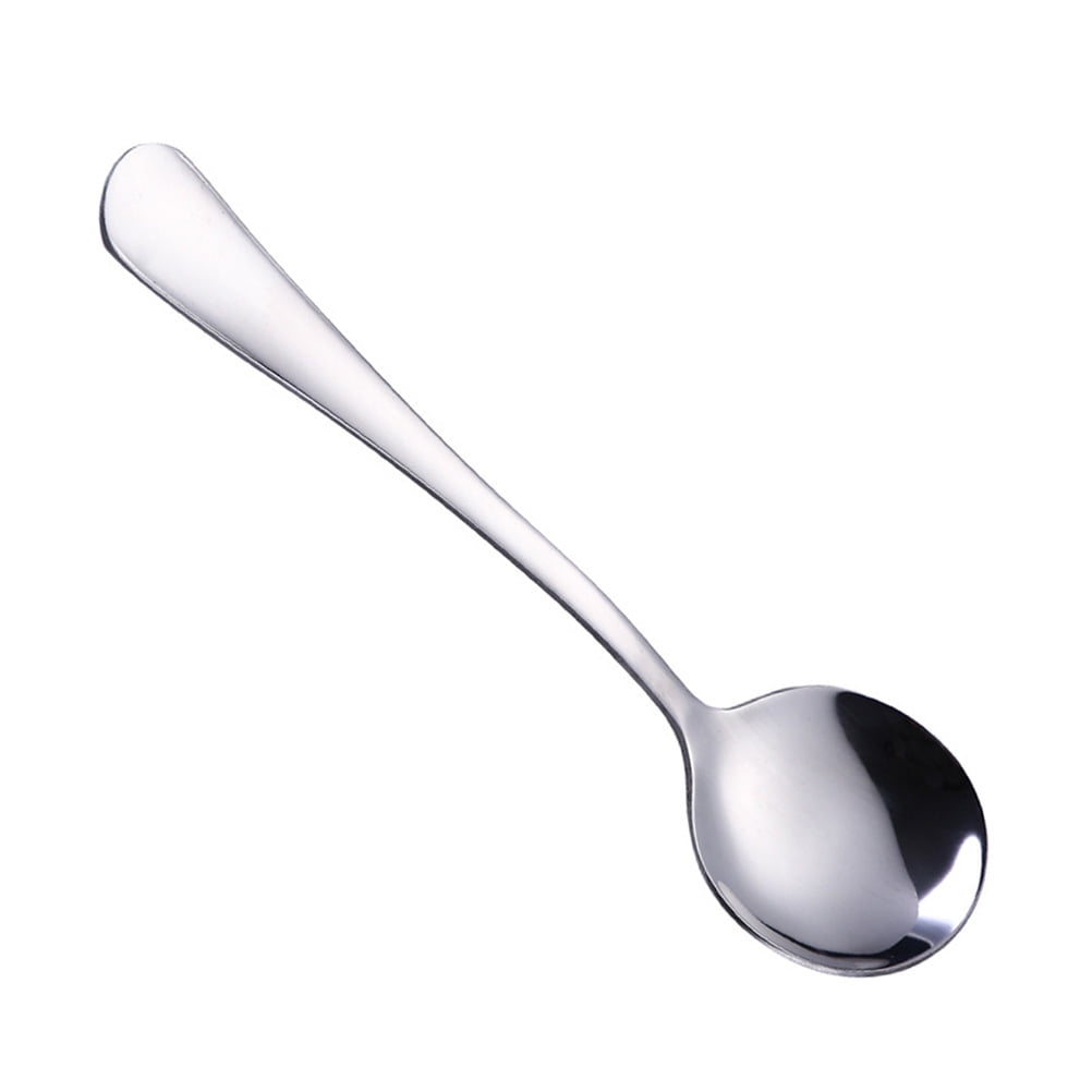 Coffee Spoon Soup Spoons Teaspoon Stirring Round Cream Sugar Office ...