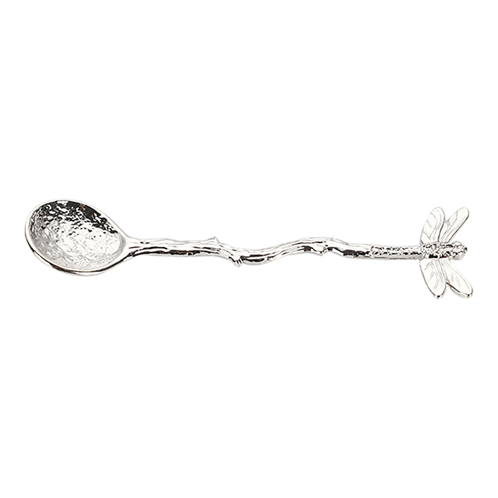 Coffee Spoon Vintage Hammer Effect Zinc Alloy Dragonfly Star Branch Ice ...