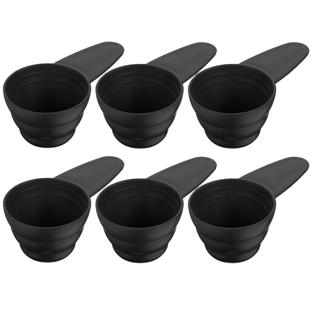 Coffee Spoons Convenient Tea Scoop Scooper Teaspoon 6 Pcs Bean Abs Food ...