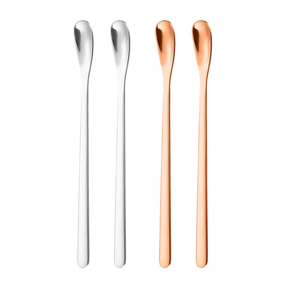 Coffee Spoons, Stainless Steel Coffee Stirrers, Small Tea Spoons, 4 pcs ...