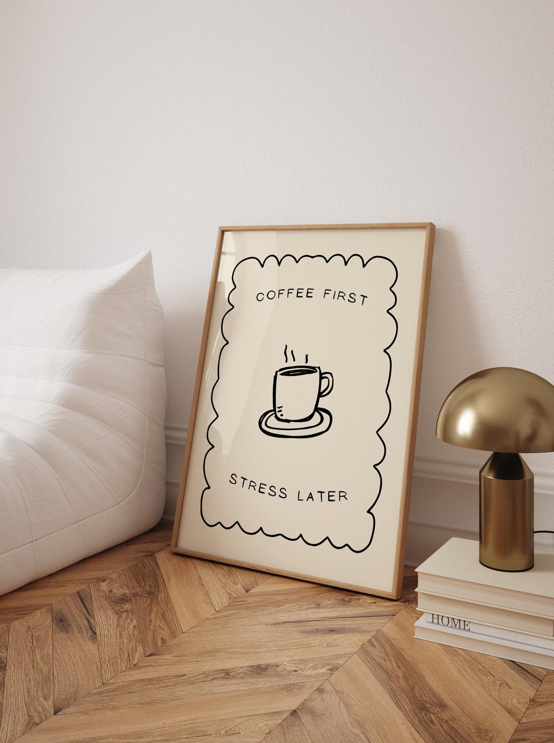 Coffee Station Coffee First Stress Later Coffee Lover Art Trendy ...