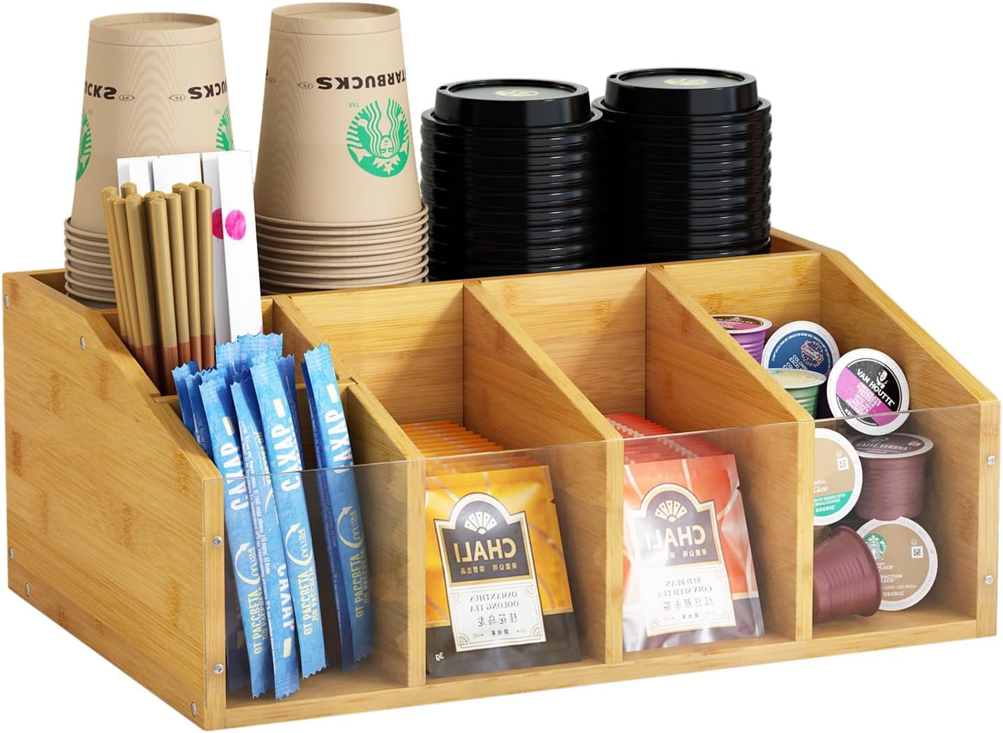 Coffee Station Organizer Coffee Bar Organizer for Countertop Farmhouse ...