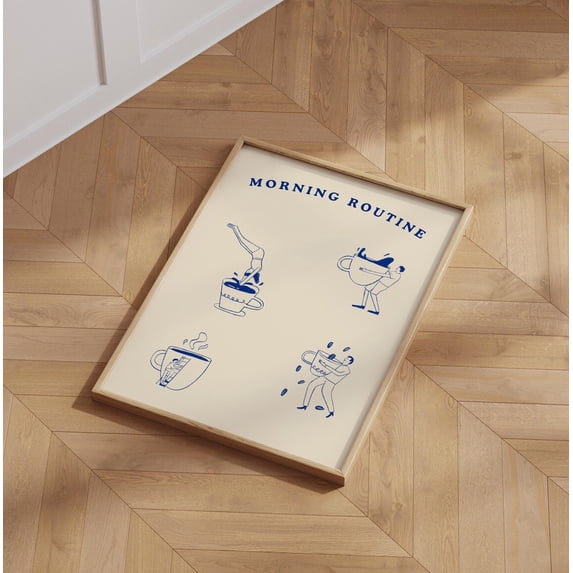 Coffee Station Poster Coffee Morning Routine Poster Coffee Lover Gift ...
