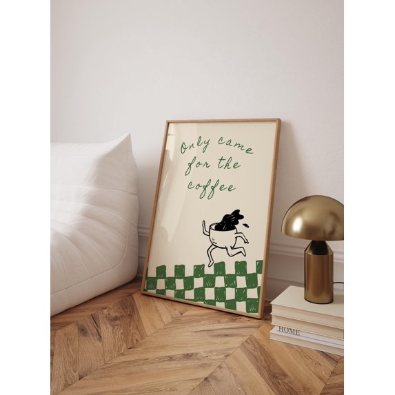 Coffee Station Poster Wall Art, Trendy Coffee Lover Illustration For ...