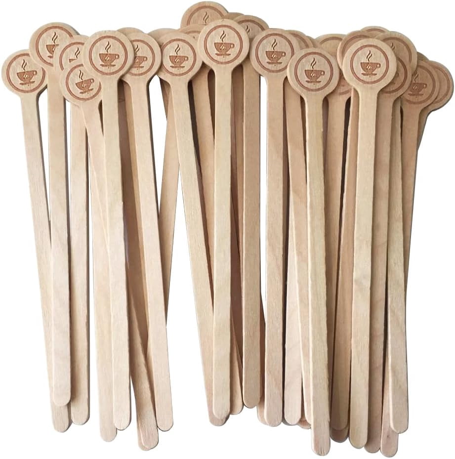 Coffee Stirrers Stir Sticks Wooden Beverage Mixer with Round Ends ...