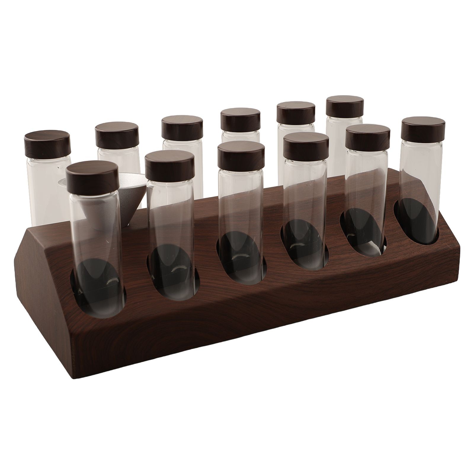 Coffee Storage Rack Single Dose Containers Display Stand With Hopper 12 ...