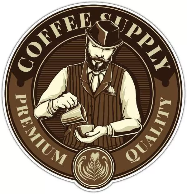 Coffee Supply Barista Quality Late Car Window Stickerphone Decal Water ...