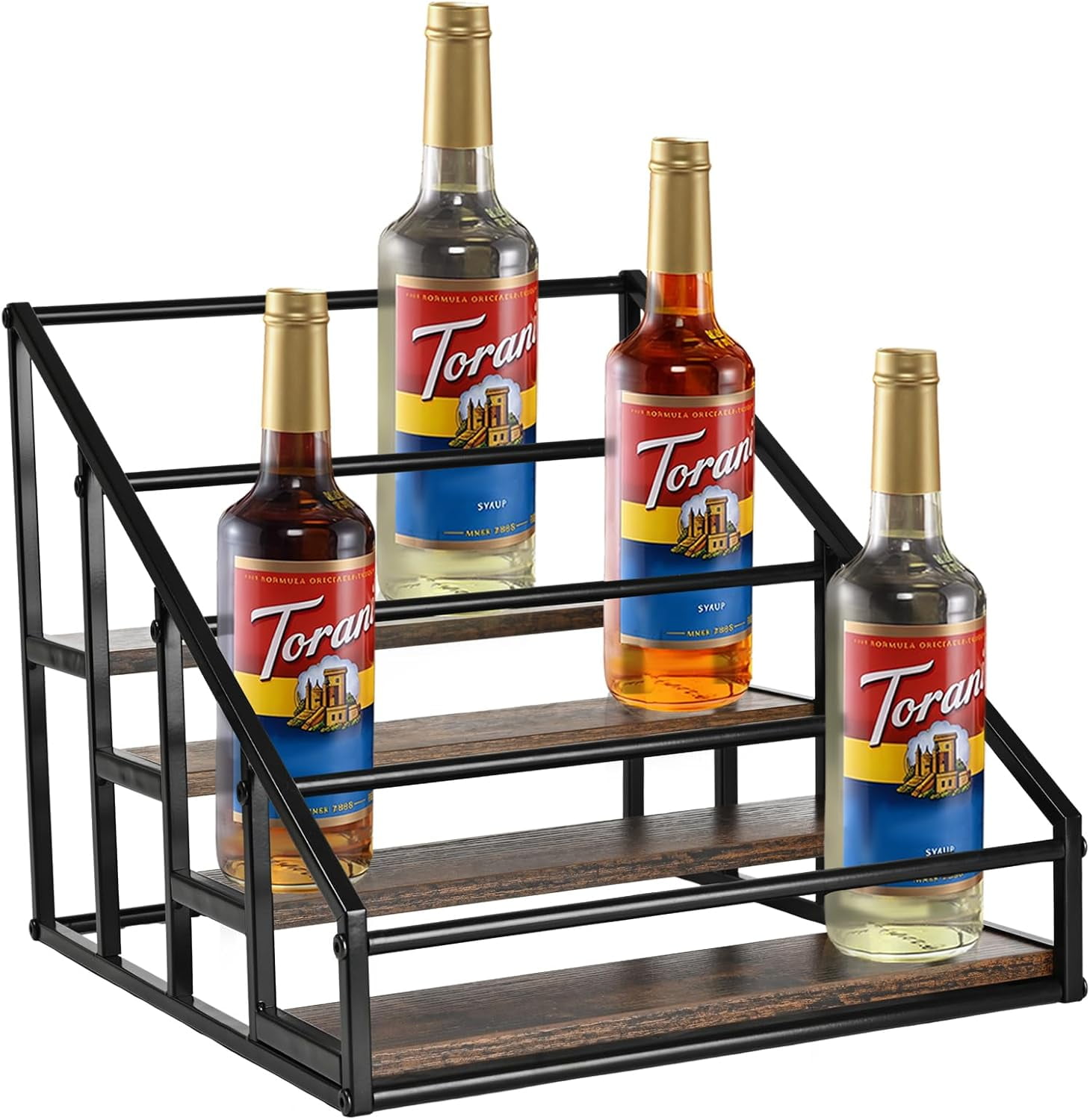 Coffee Syrup Organizer Rack, Liquor Bottle Display Shelf, Spice Racks ...