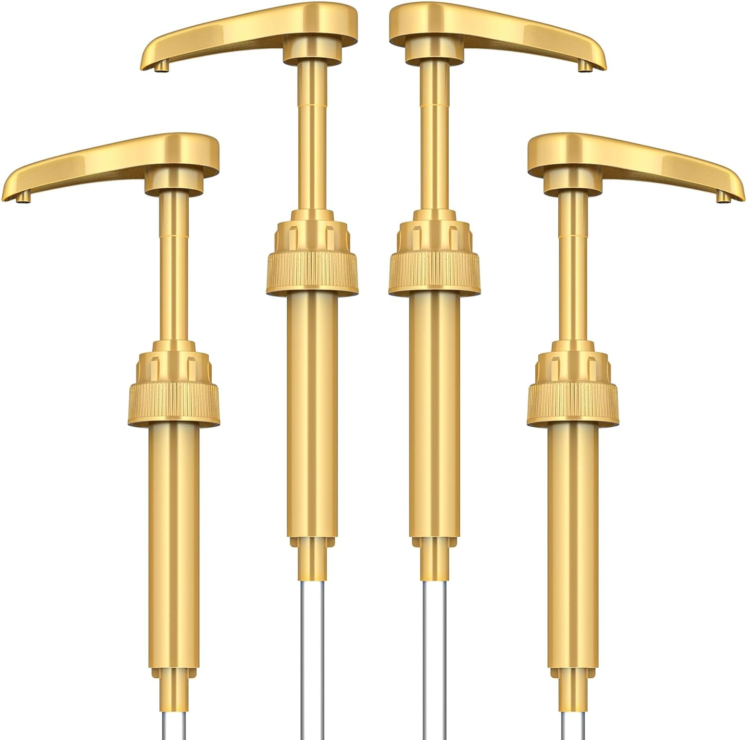 Coffee Syrup Pump Dispenser, 4 Packs of Syrup Pump for 750ml/25.4 oz ...