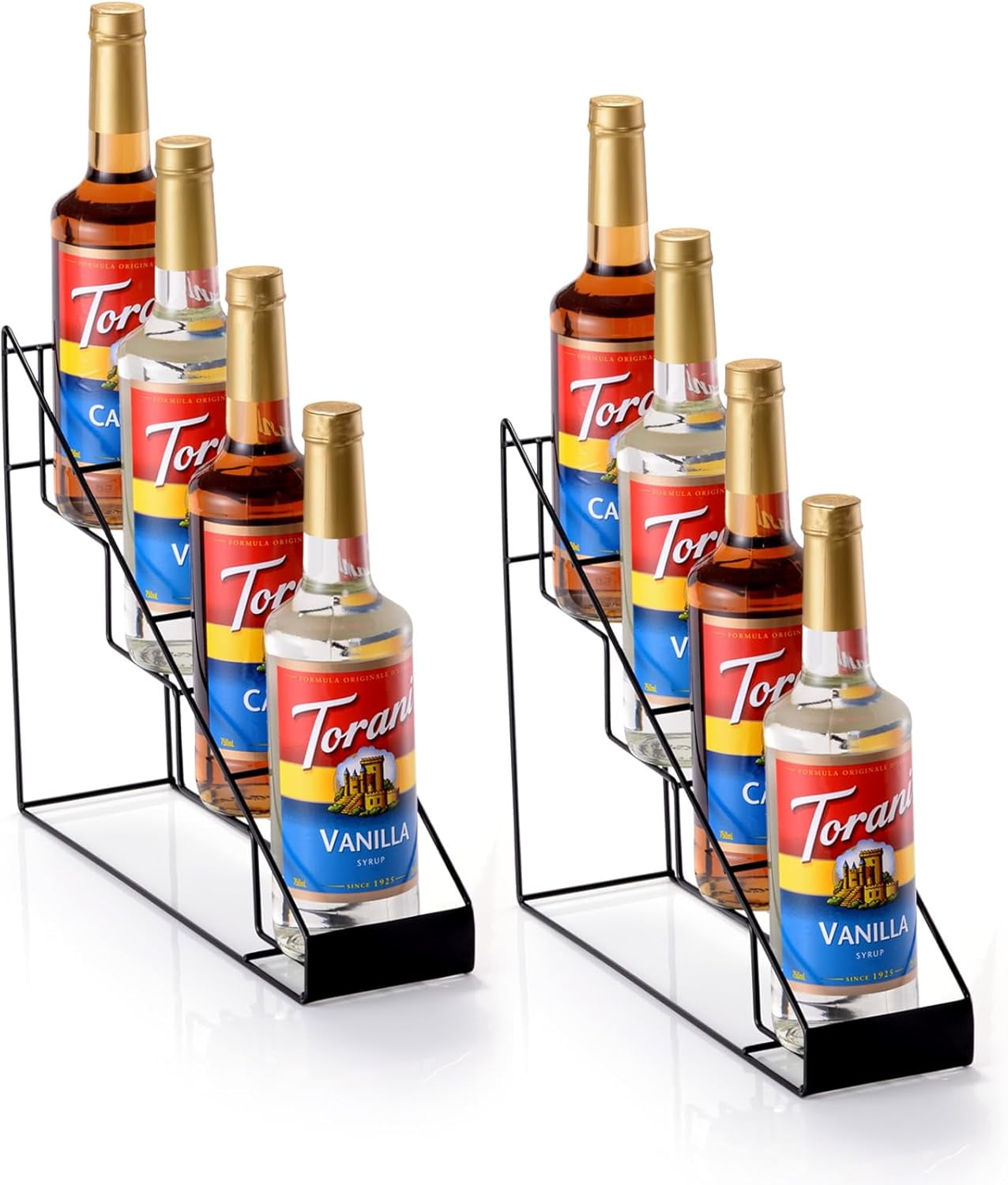Coffee Syrup Rack for Coffee Bar Accessories, Fits with Torani and ...