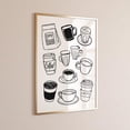 Coffee T-Shirt Black White Aesthetic Kitchen Decor Trendy Retro Hand ...