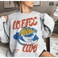 Coffee T-Shirt, Coffee Club T-Shirt, Coffee Lover, Coffee Crewneck, Retro Coffee, Croissan ...