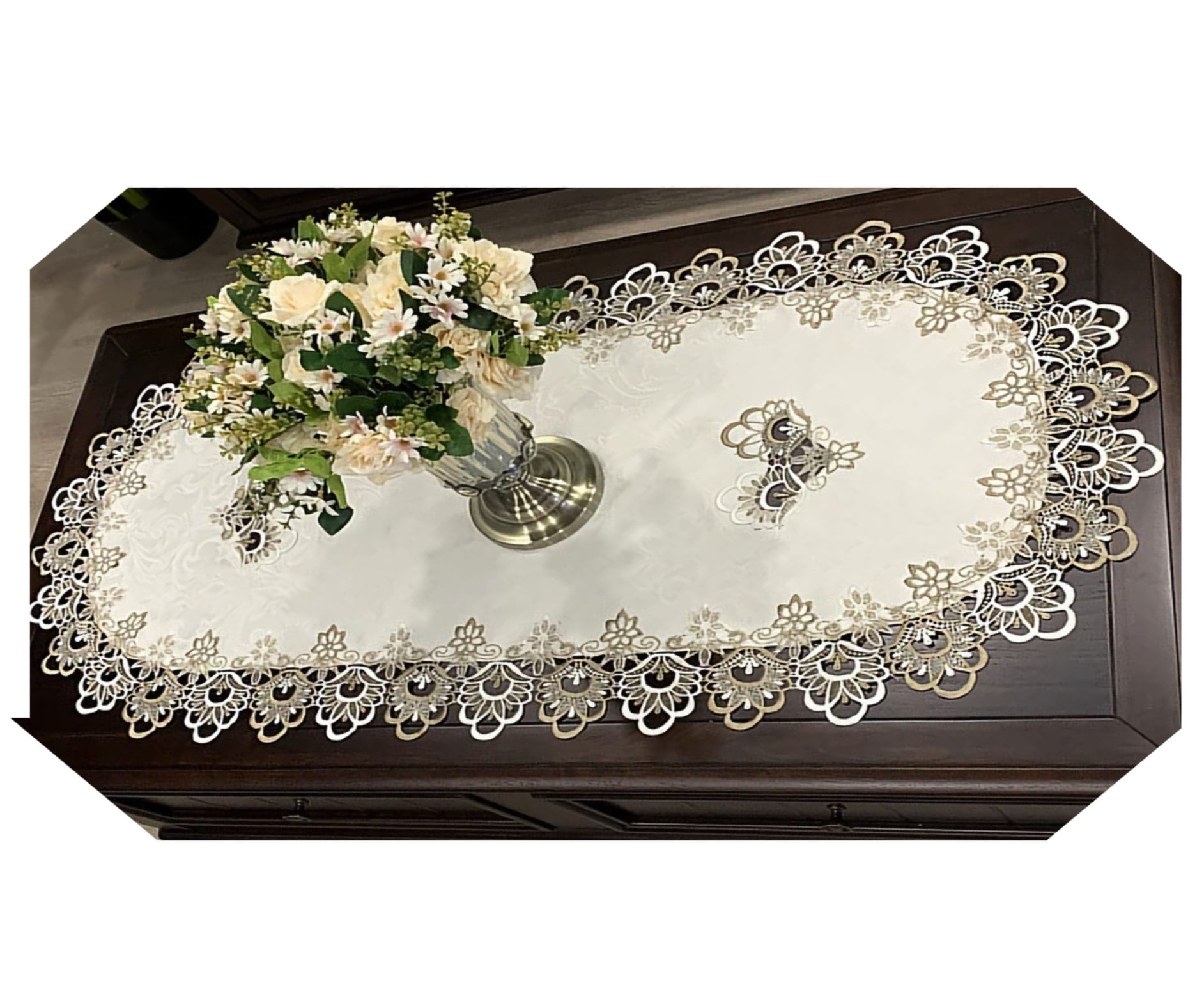 Coffee Tablcloth Lace Doilies for Side Table/End Table/Dining Table ...