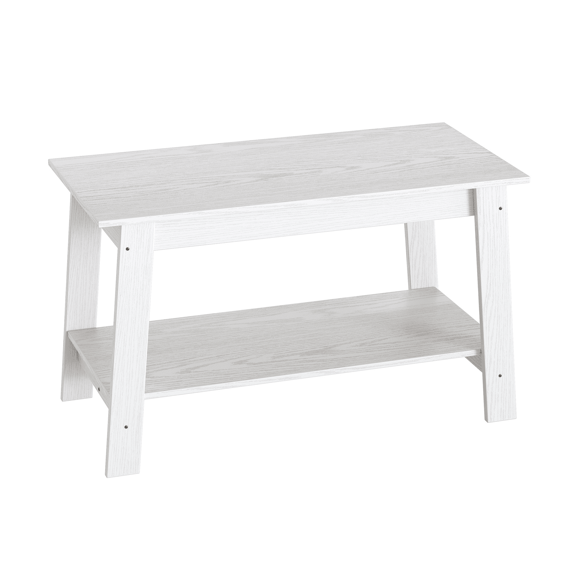 Coffee Table, 31.49'' Small Living Room Tables, 2-Tier Rustic Coffee ...