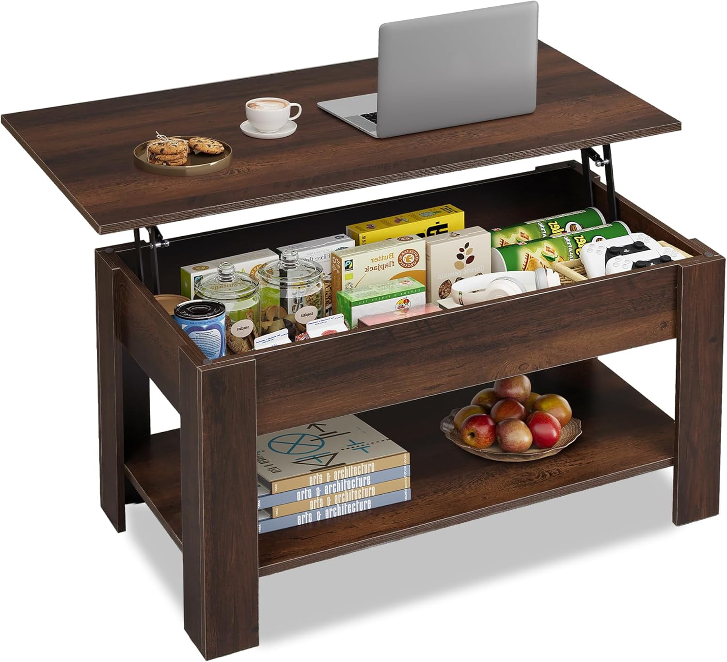 Coffee Table, 39" Lift Top Coffee Table with Hidden Compartment ...