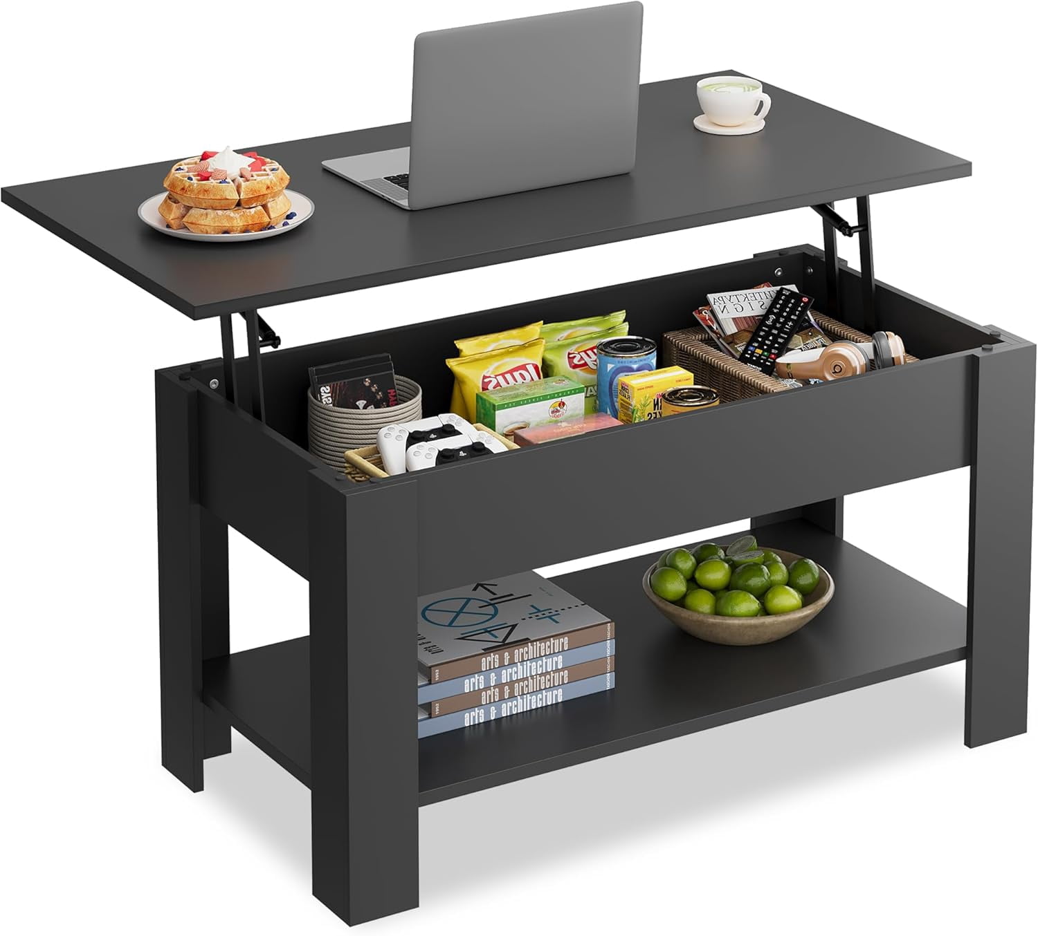 Coffee Table, 39" Lift Top Coffee Table with Hidden Compartment ...