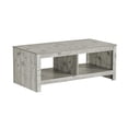 Coffee Table - 44"l - Cocktail - Rectangular - Living Room - Gray ...