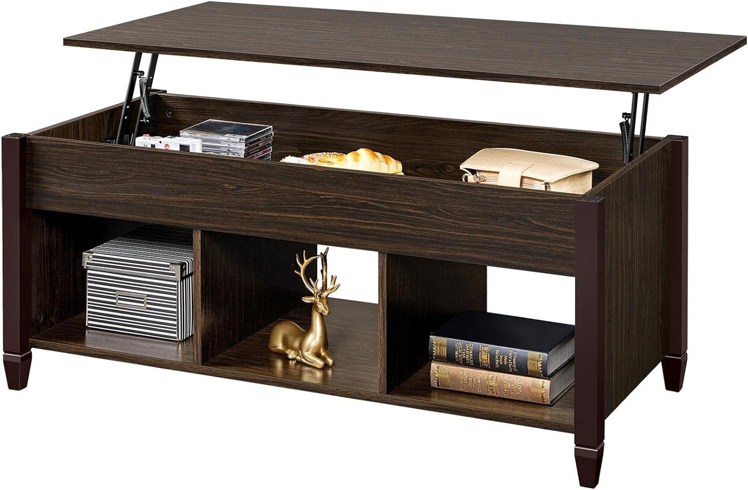Coffee Table, 47.5in Lift Up Coffee Table with Hidden Storage ...