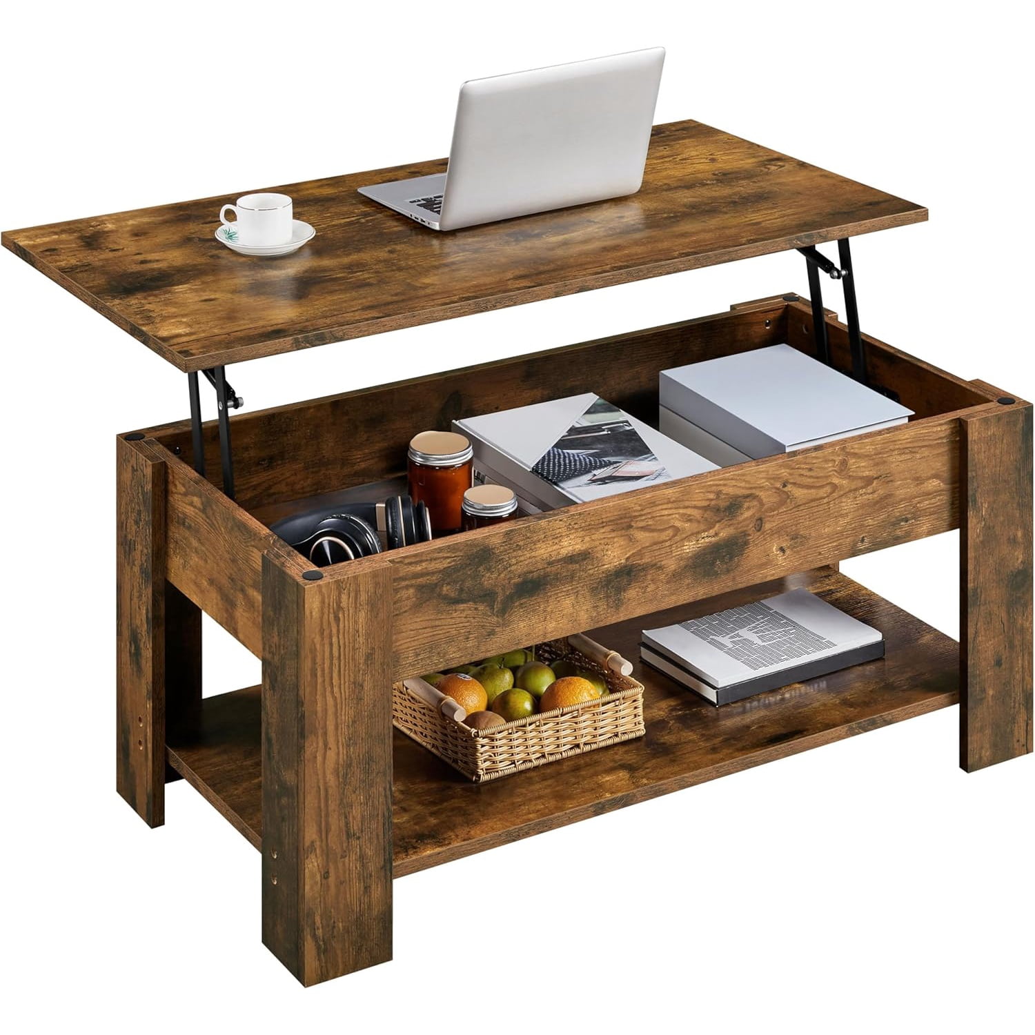 Coffee Table, 47.5in Lift top Coffee Table with Hidden Compartment and ...