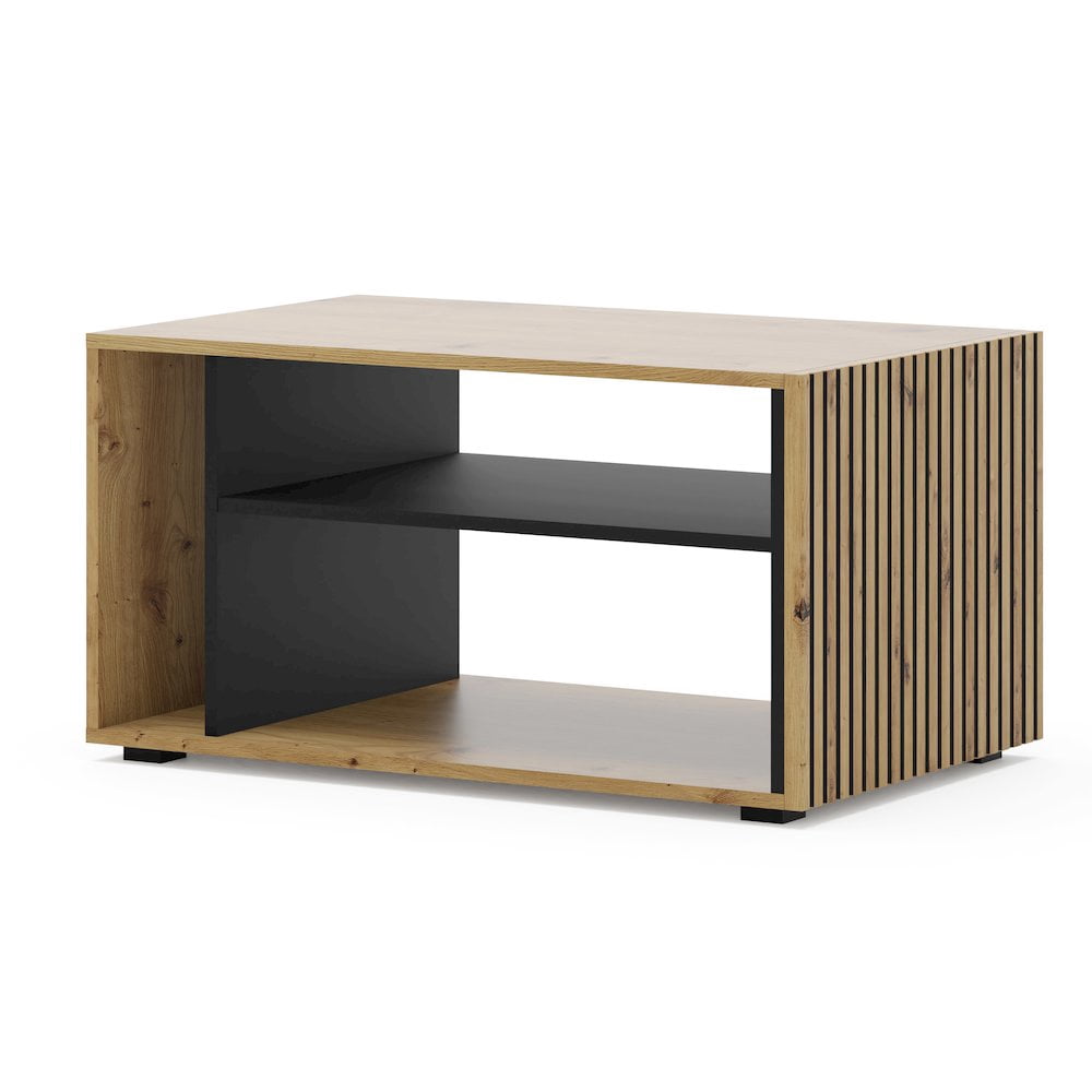 Homlando Auris coffe table / 34,3 artisan oak / black matt - Walmart.com