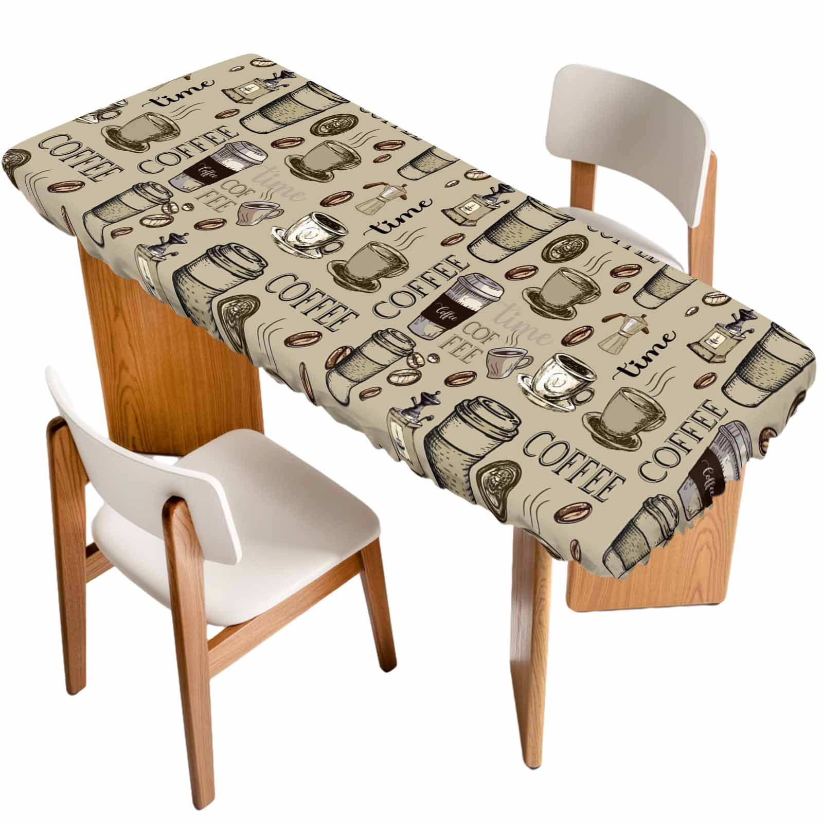 Coffee Table Cloths for 8 Foot Rectangle Tables, Khaki Farmhouse ...