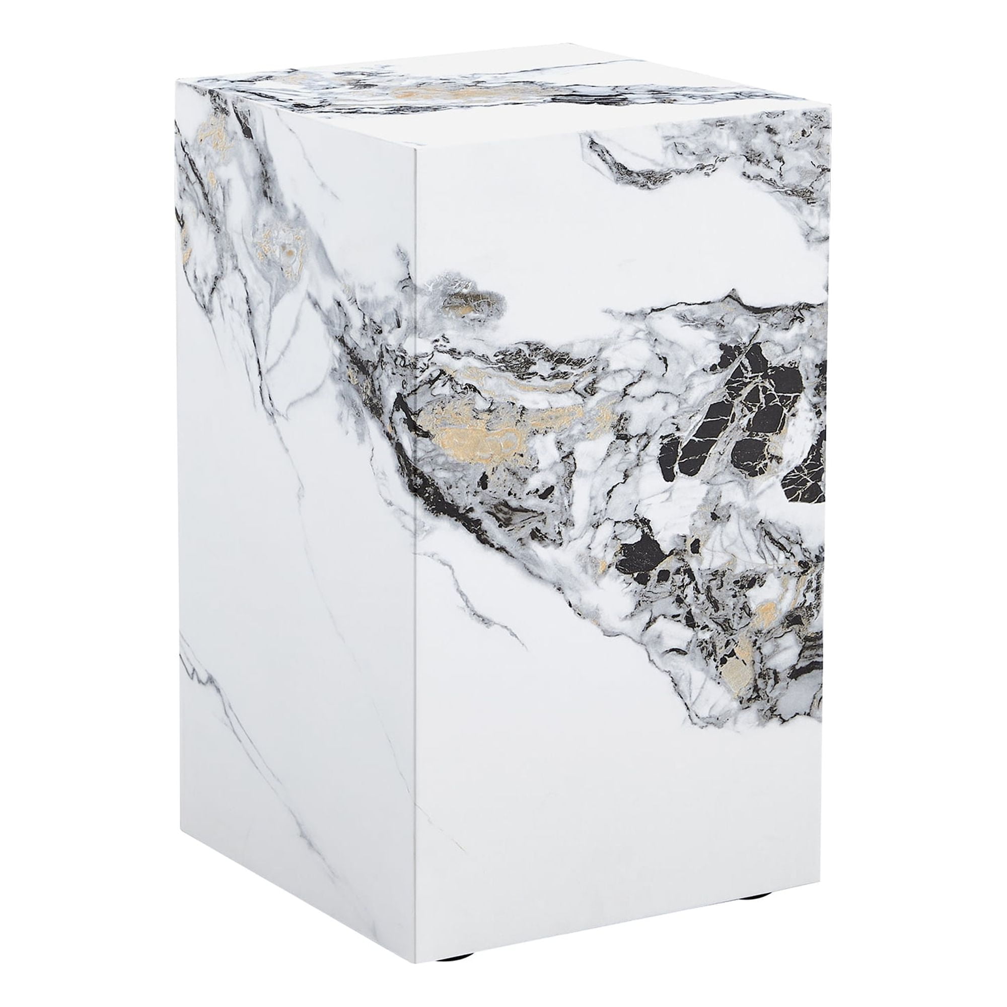 Coffee Table Compact Cube Wood Side Table Space Saving Cocktail Table ...