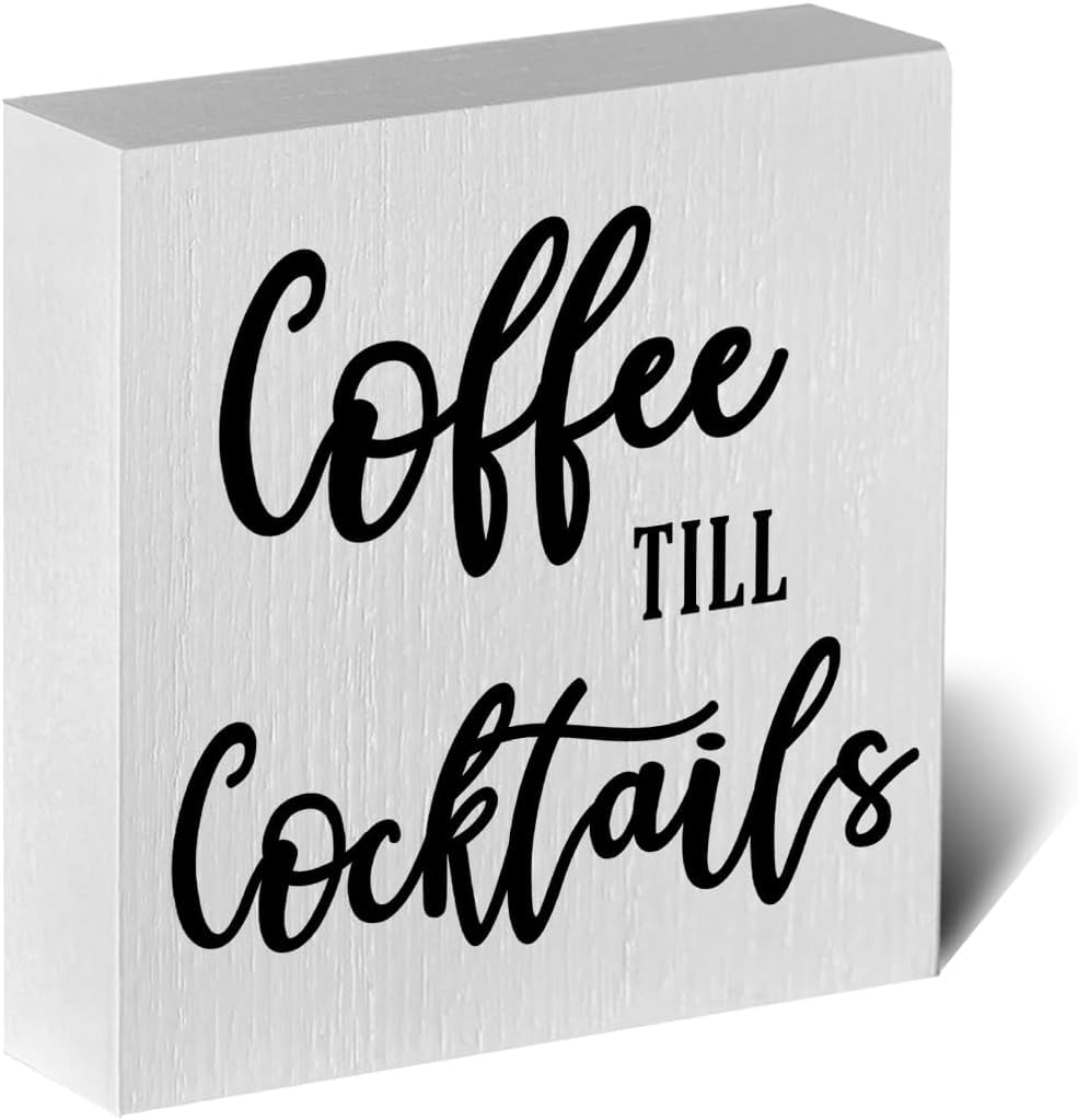 Coffee Table Decor Rustic Desk Decor Coffee Station Accessories Coffee ...