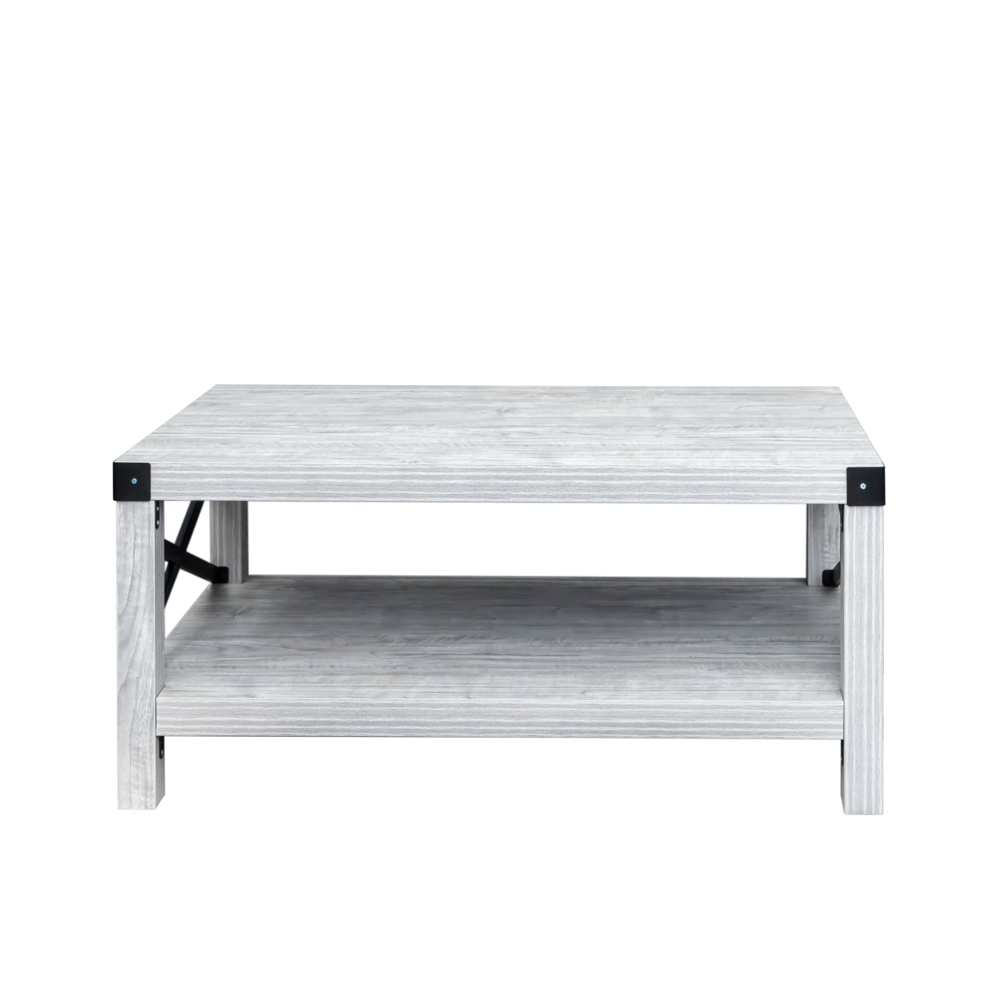 Coffee Table Home Center Coffee Table With Open Storage Shelves Modern ...