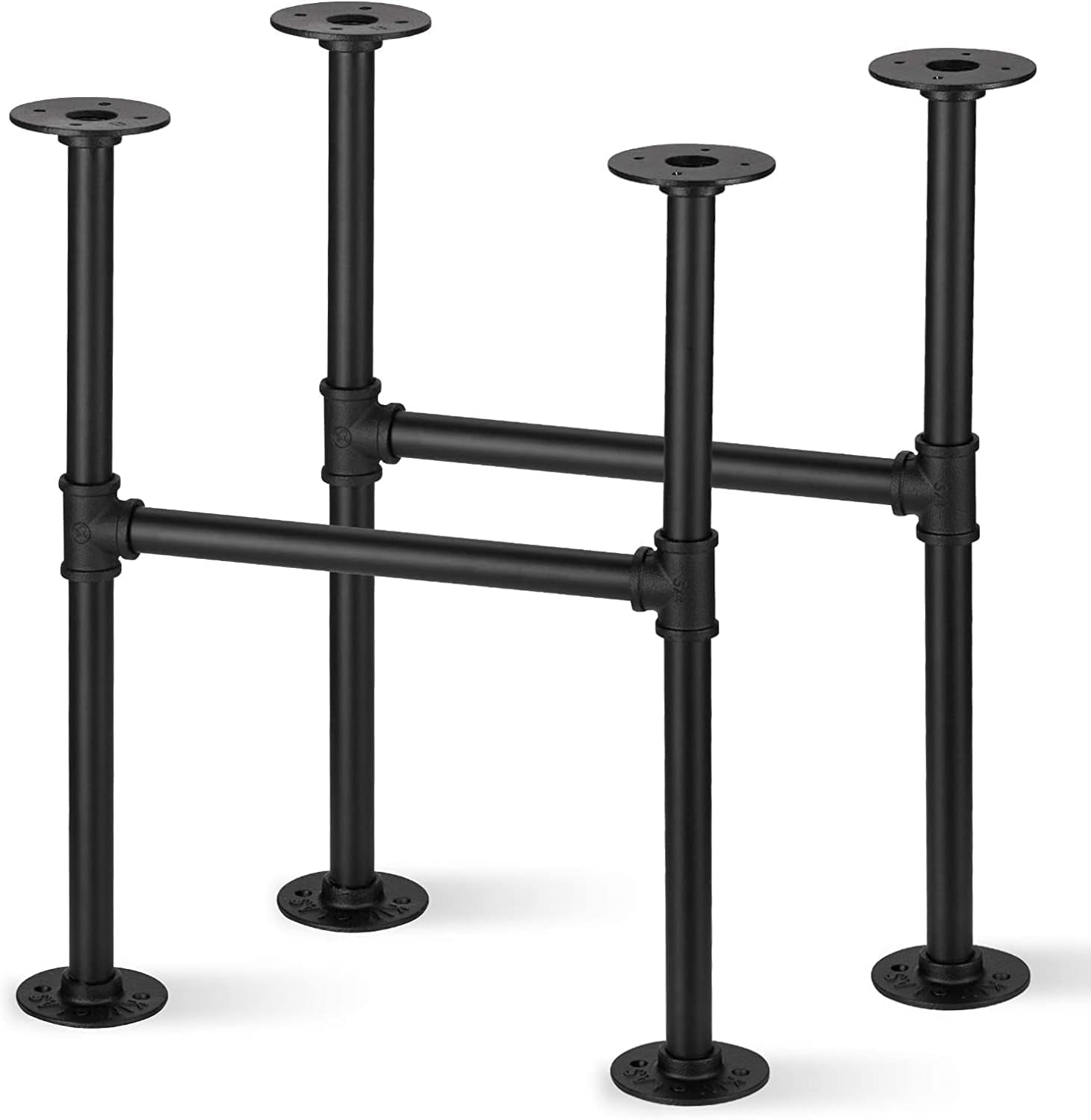 Coffee Table Legs, Industrial Metal Table Legs, Black Pipe Table Legs ...