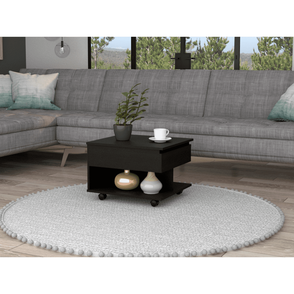 Coffee Table Lift Top, Coffee Table on Wheels with Hidden Storage Space ...
