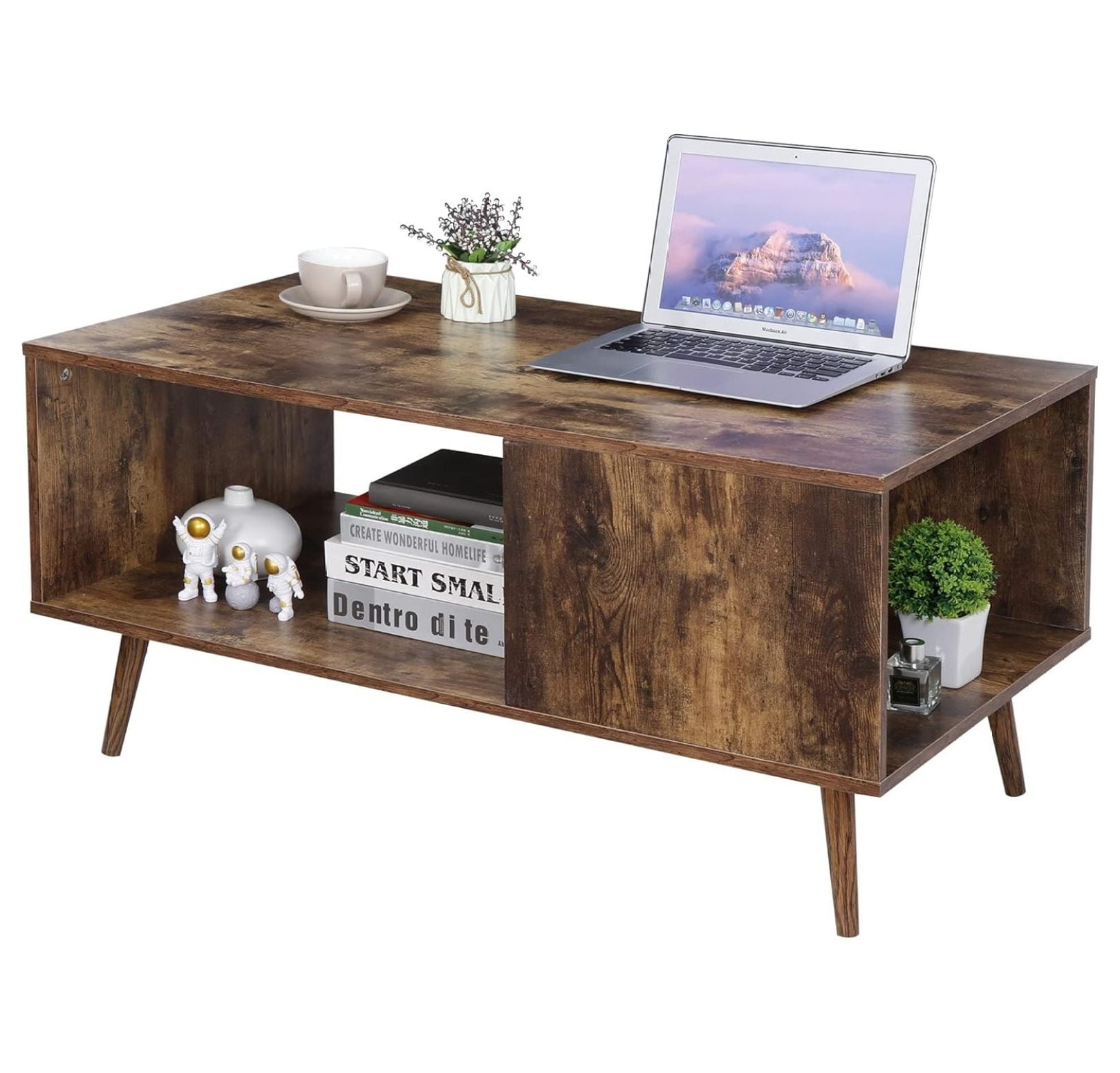 Coffee Table for Living Room, -Century 2 Tier Wood Dining Center Table ...