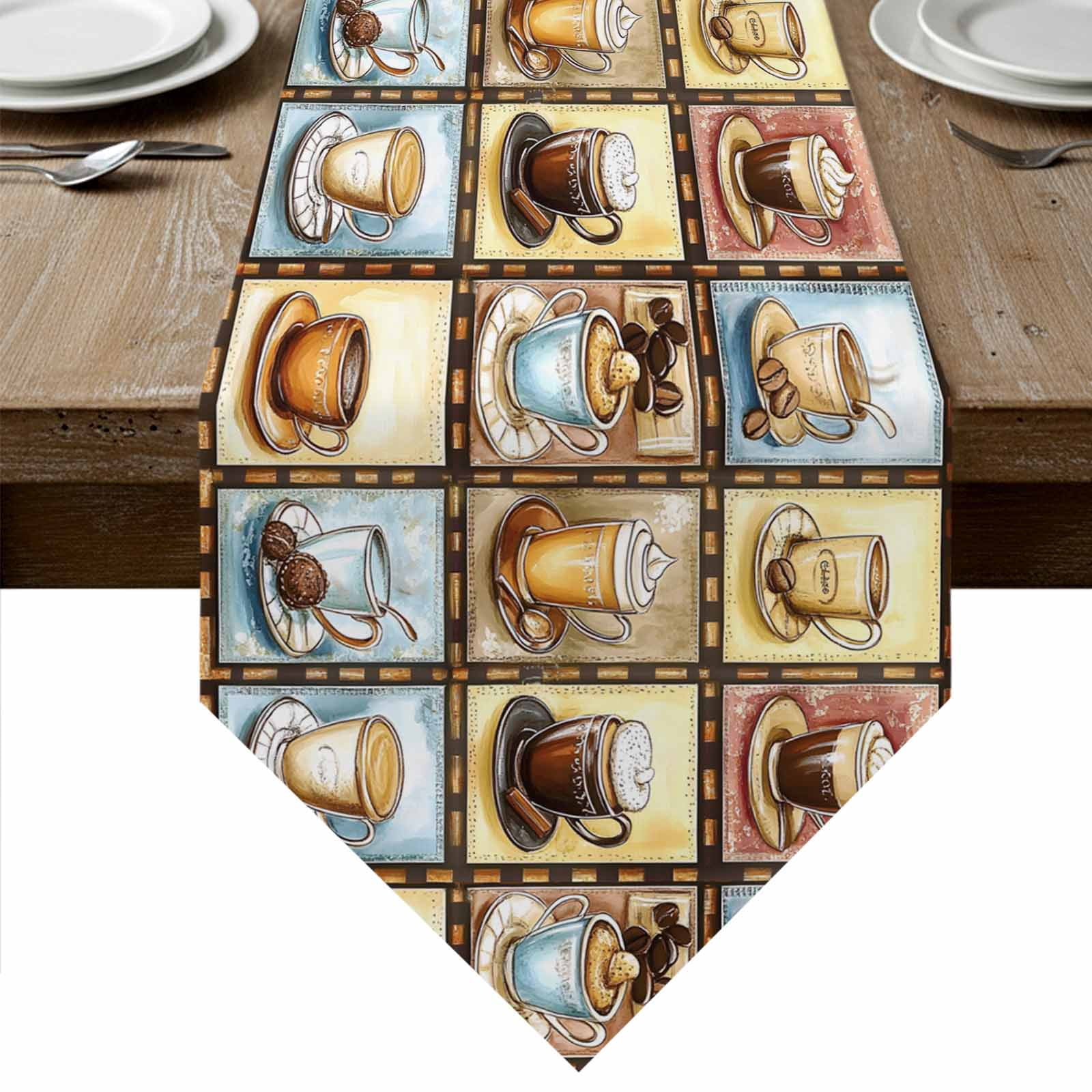 Coffee Table Runner Linen Burlap Table Runner 72 Inches Long Vintage ...