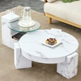 Coffee Table with a Side Table, Fashionable and Durable Coffee Table ...