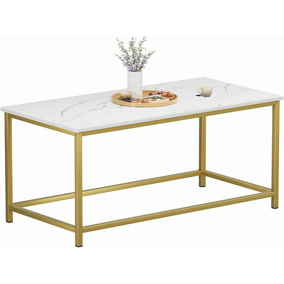 Coffee Table Simple Modern Rectangular Center Table Open Space ...