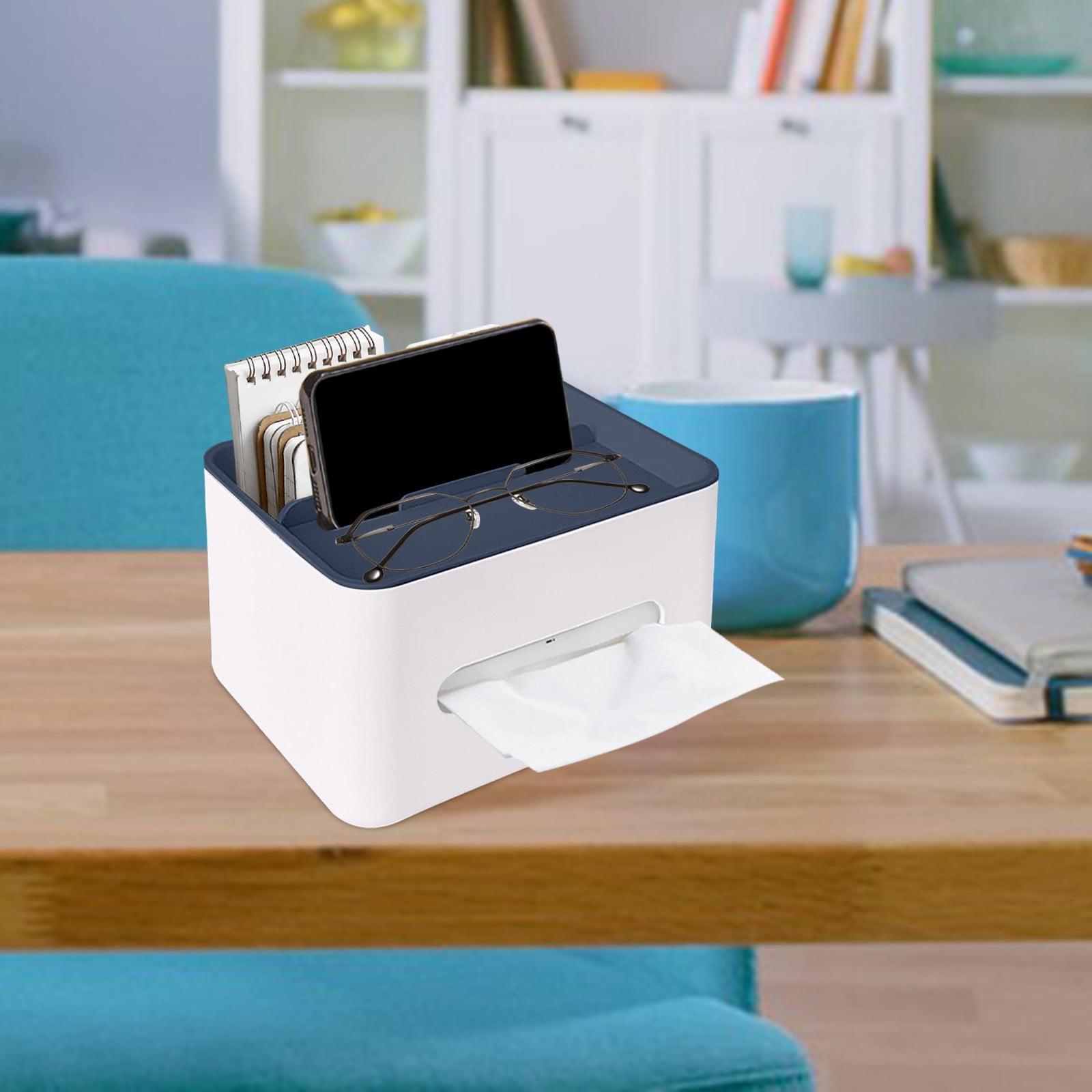 Coffee Table Storage Box, Multifunctional Living Room Organizer ...